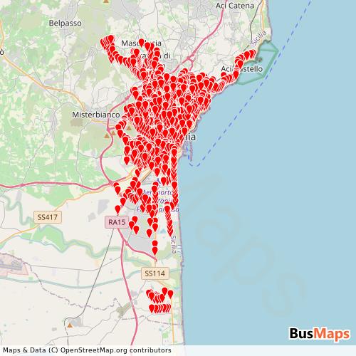 Azienda Metropolitana Trasporti Catania Routes & Schedules in Catania ...