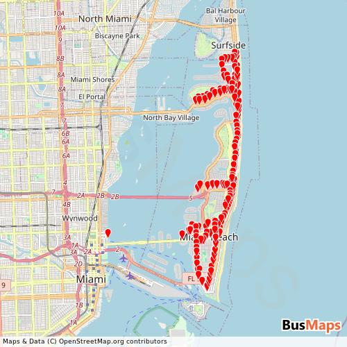 City of Miami Beach Bus Routes & Schedules in Miami – busmaps.com