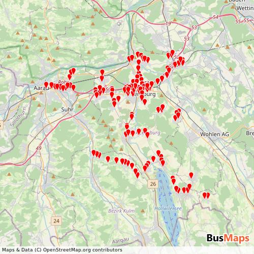 Regionalbus Lenzburg Bus Routes & Schedules in Lenzburg – busmaps.com