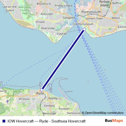 Ferry IOW Hovercraft Schedule & Stops in Portsmouth