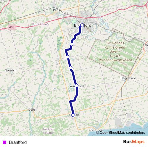 Bus Brantford Schedule Stops In Waterford