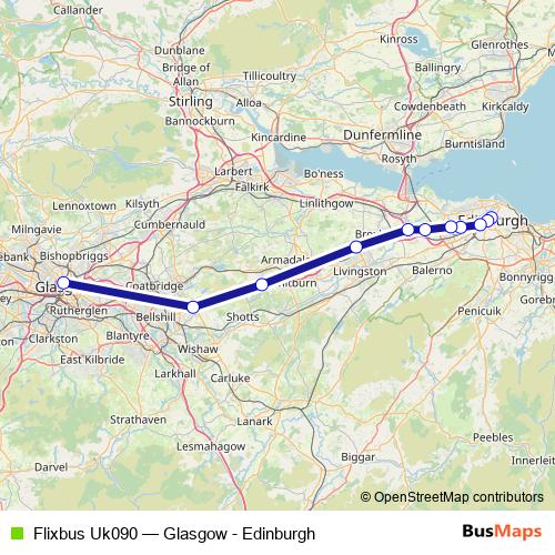 Flixbus-eu Flixbus Uk090 Glasgow - Edinburgh Bus - United Kingdom