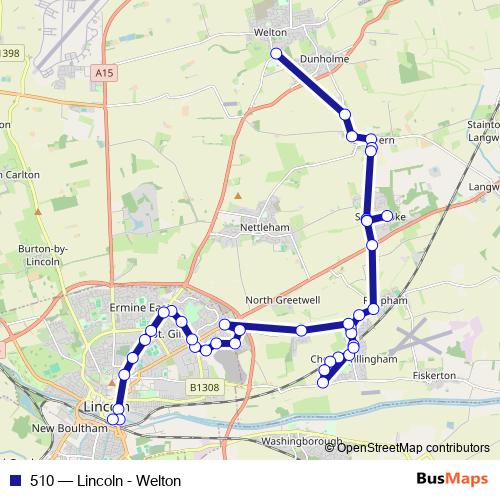 510 Route: Stops, Schedules & Maps - Lincoln - Welton