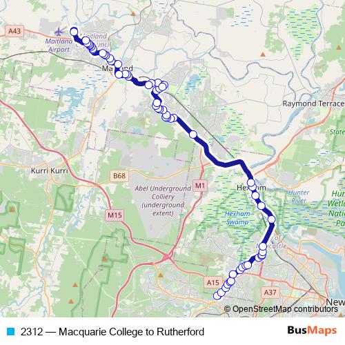 Bus 2312 Schedule & Stops in Maitland