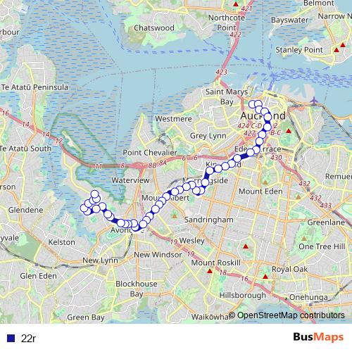 22r Route: Stops, Schedules & Maps