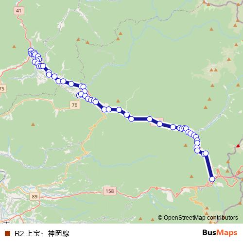 R2 上宝・神岡線 Route: Stops, Schedules & Maps