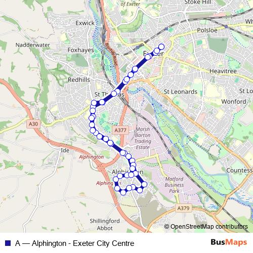 Stagecoach South West A Alphington - Exeter City Centre Bus - United ...