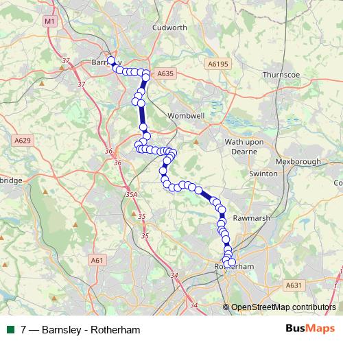 Bus 7 Timetable & Stops in Wentworth