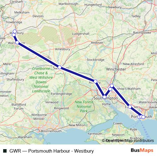 Rail GWR Fratton - Westbury in Portsmouth by GWR