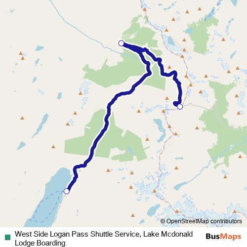 West Side Logan Pass Shuttle Service, Lake Mcdonald Lodge Boarding Bus ...