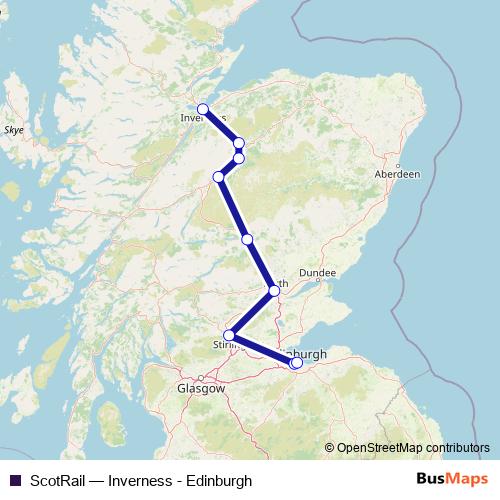 Rail ScotRail Schedule & Stops in Edinburgh