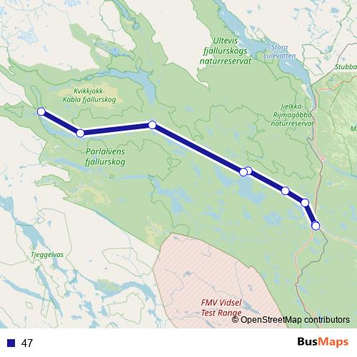 Länstrafiken Norrbotten 47 Bus - Sweden