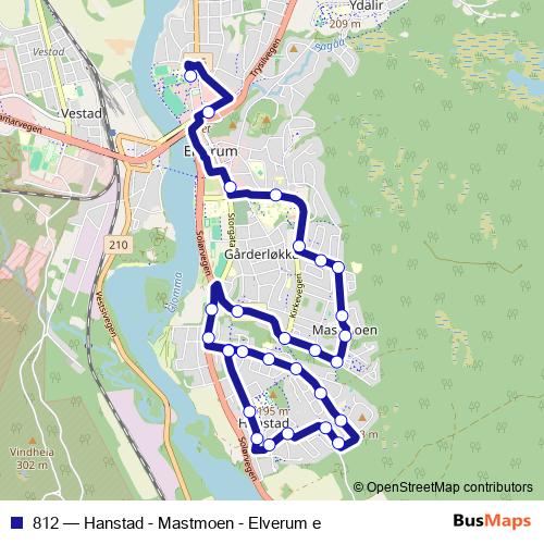 Innlandstrafikk 812 Hanstad - Mastmoen - Elverum e Bus - Norway