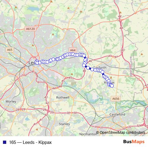 Arriva Yorkshire 165 Leeds - Kippax Bus - United Kingdom