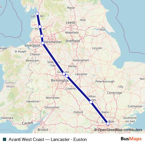 Avanti West Coast Avanti West Coast Lancaster - Euston Rail - United ...